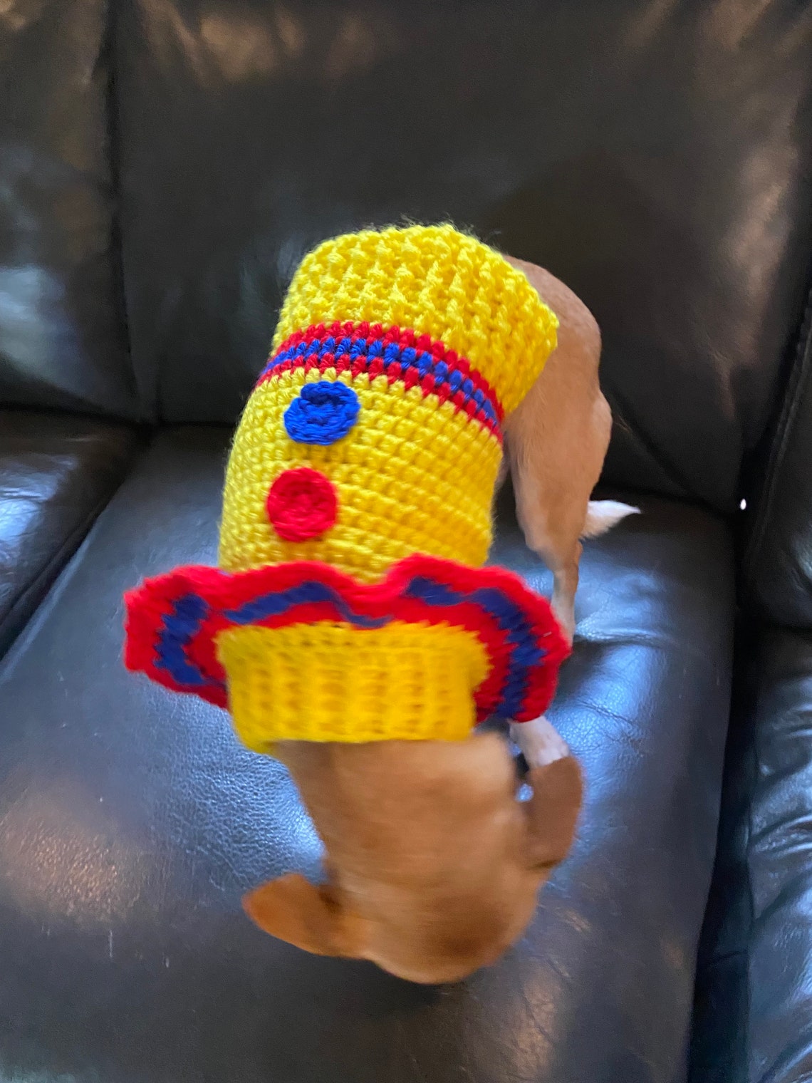 Clown Dog Sweater / Halloween Costume Available in 4 Sizes - Etsy