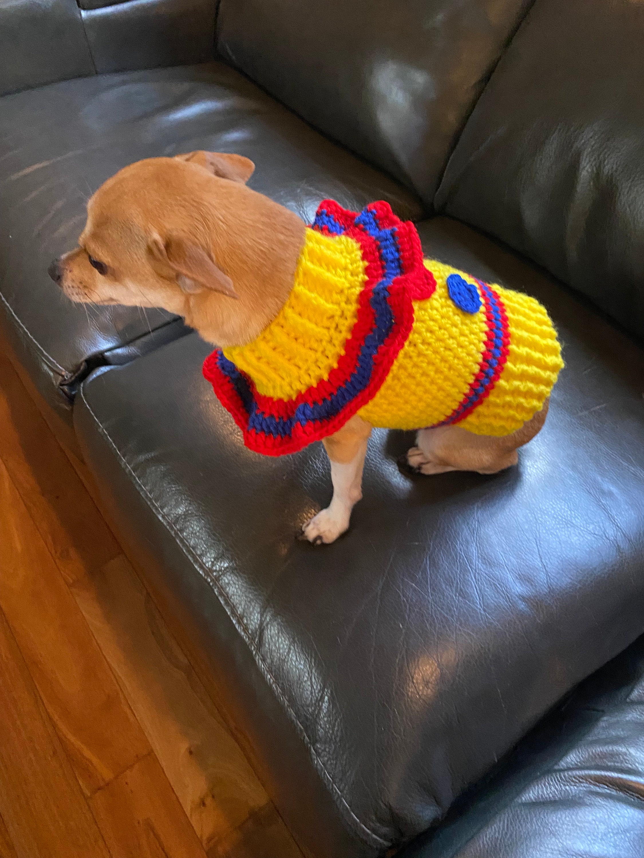Clown Dog Sweater / Halloween Costume Available in 4 Sizes - Etsy