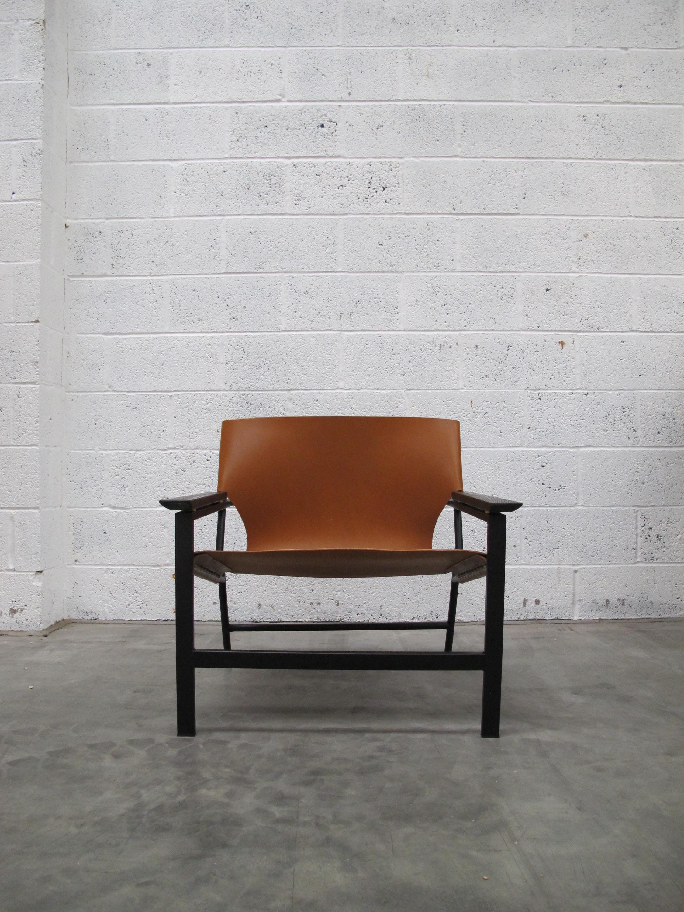Leather Sling Chair - Etsy