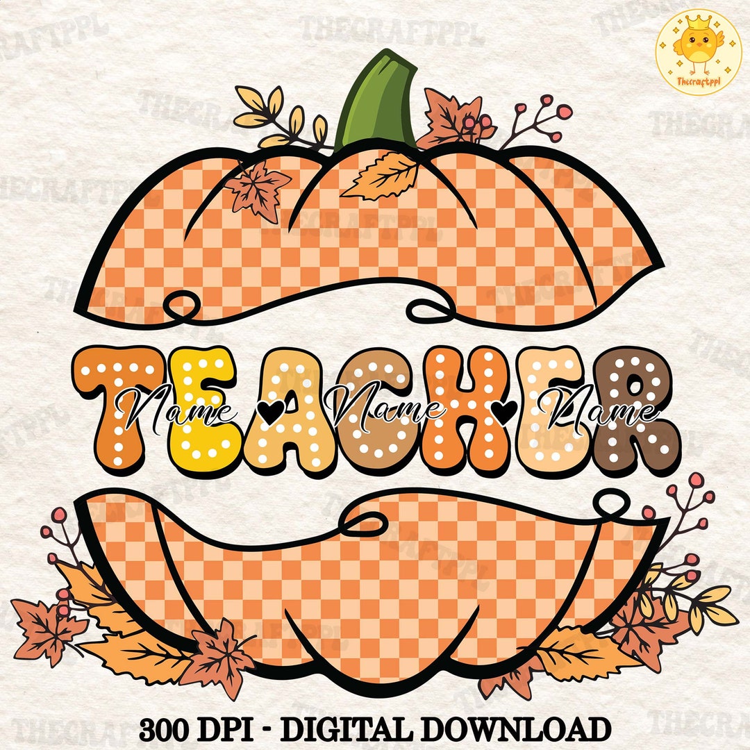 One Thankful Teacher Png, Fall Png, Hello Fall Png, Autumn Png, Western ...