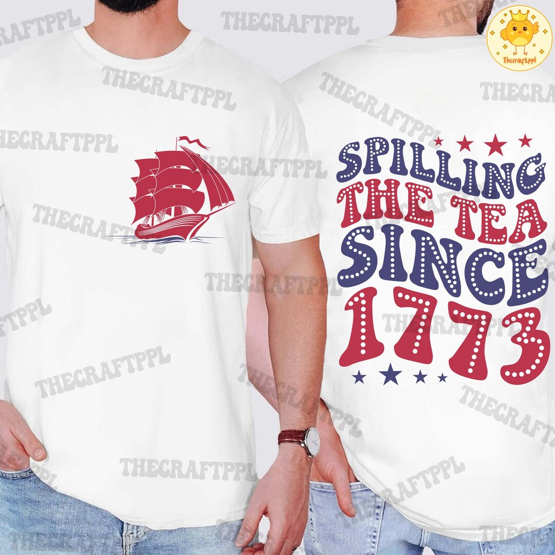 Spilling the Tea Png, USA Flag Png, America 1776 Png, 4th of July Png ...
