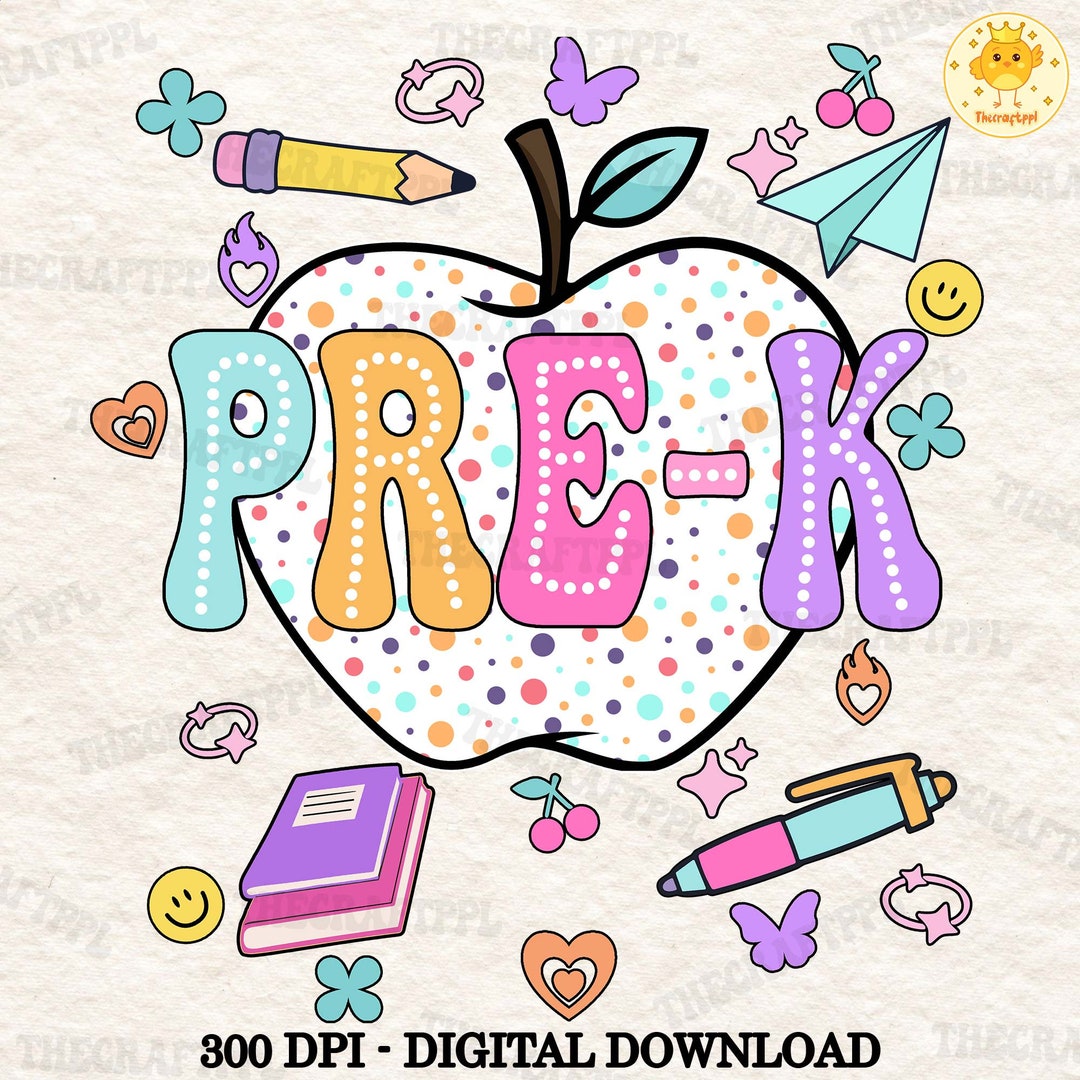 Pre-k Png, Back to School Png, School Grade Png, School Png, Teacher ...