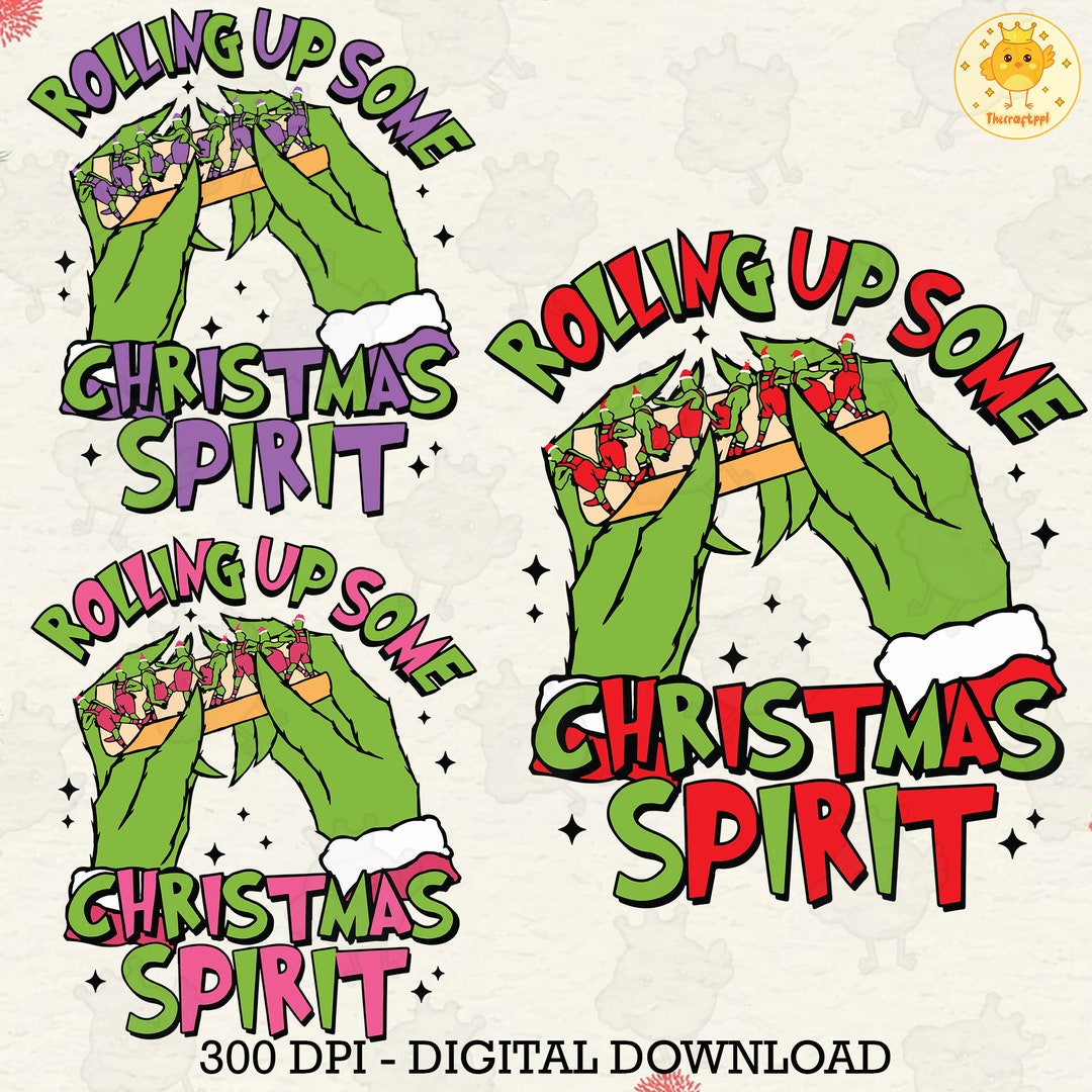 Rolling up Some Christmas Spirit Svg, Retro Christmas Svg, Rolling ...