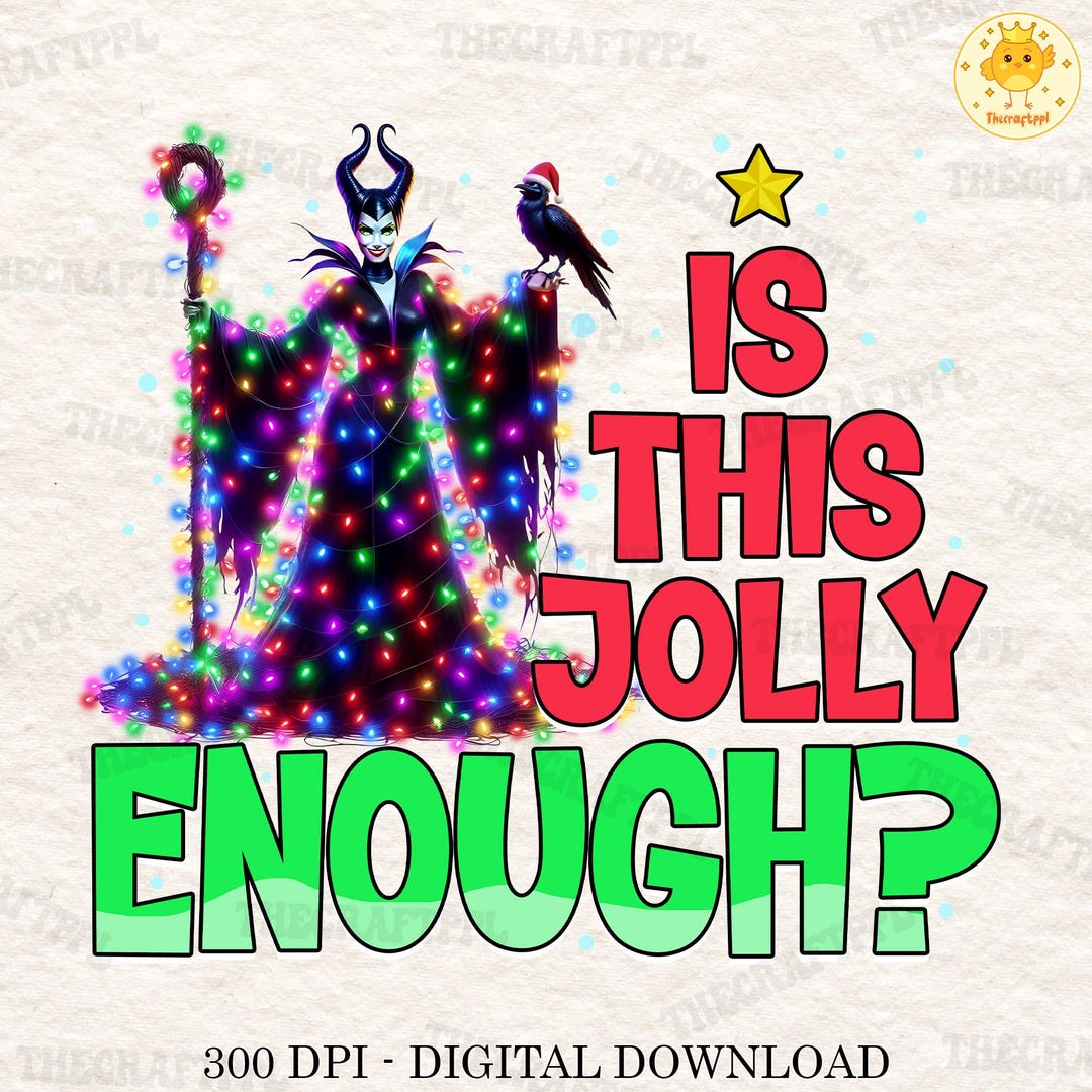 Is This Jolly Enough Christmas Png, Cartoon Character Xmas Png ...