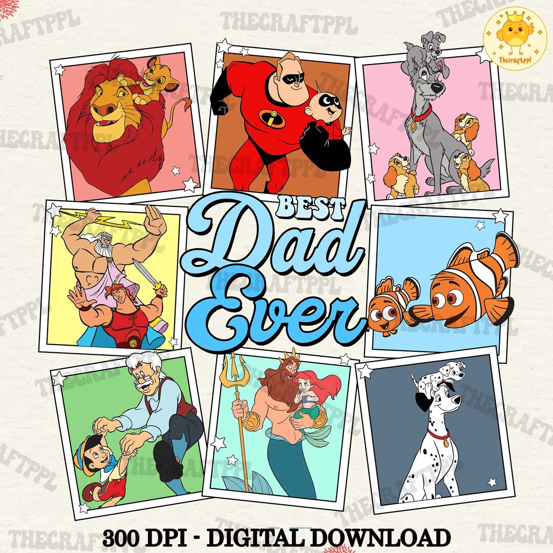 Cartoon Movie Png, Best Dad Ever Png, Cartoon Papa Png, Happy Fathers ...