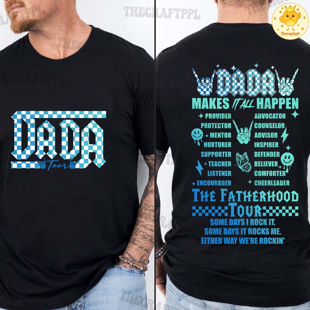 Dad Rock Tour Png, Fatherhood Tour Png, Funny Dad Png, Gift for Dad Png ...