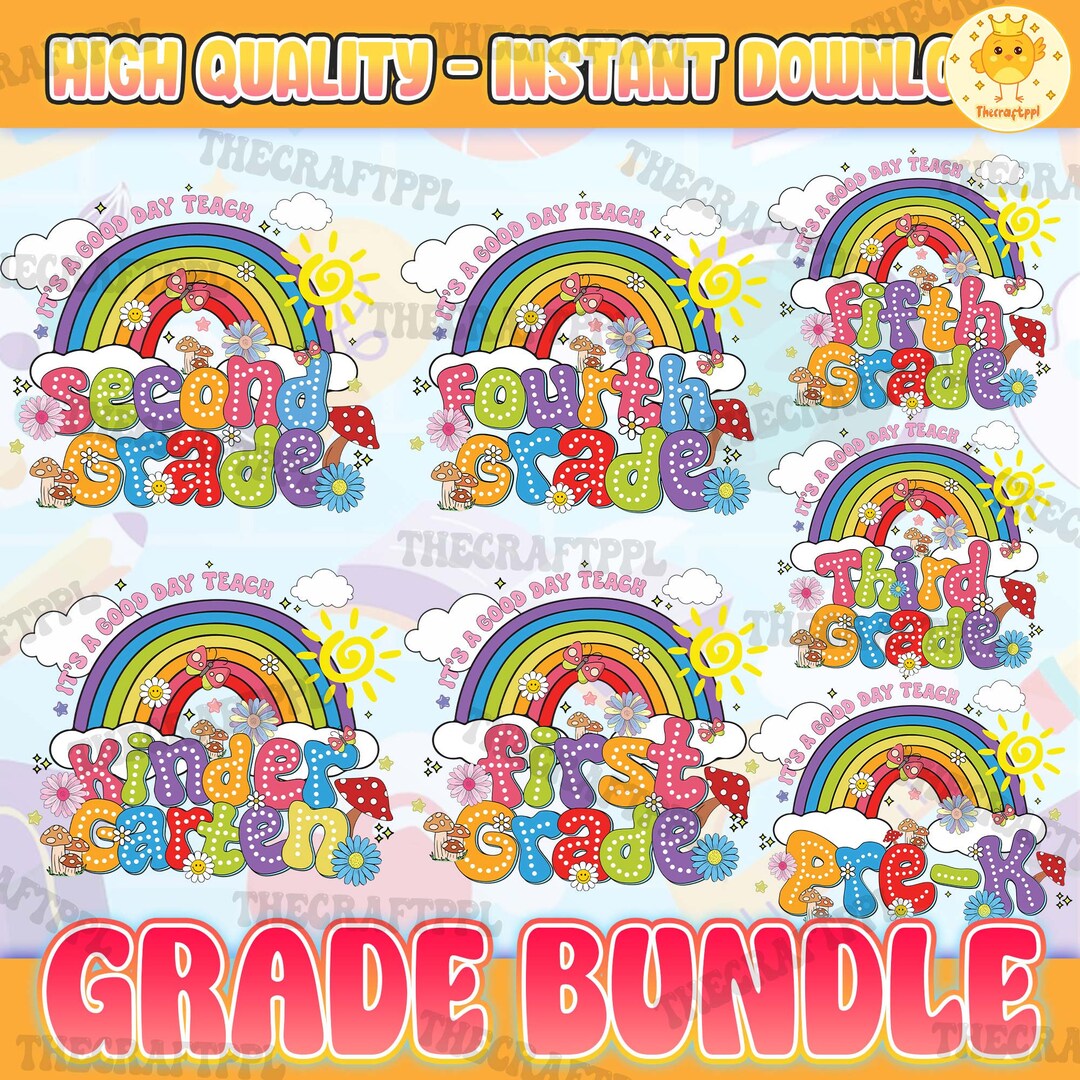 Kindergarten Back to School Png Bundle, Welcome Back to School Png ...