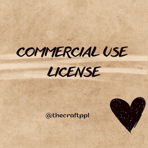Commercial Use - Etsy