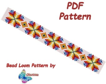 Neon Mood Loom Bead Pattern for Bracelet Modern Geometry - Etsy