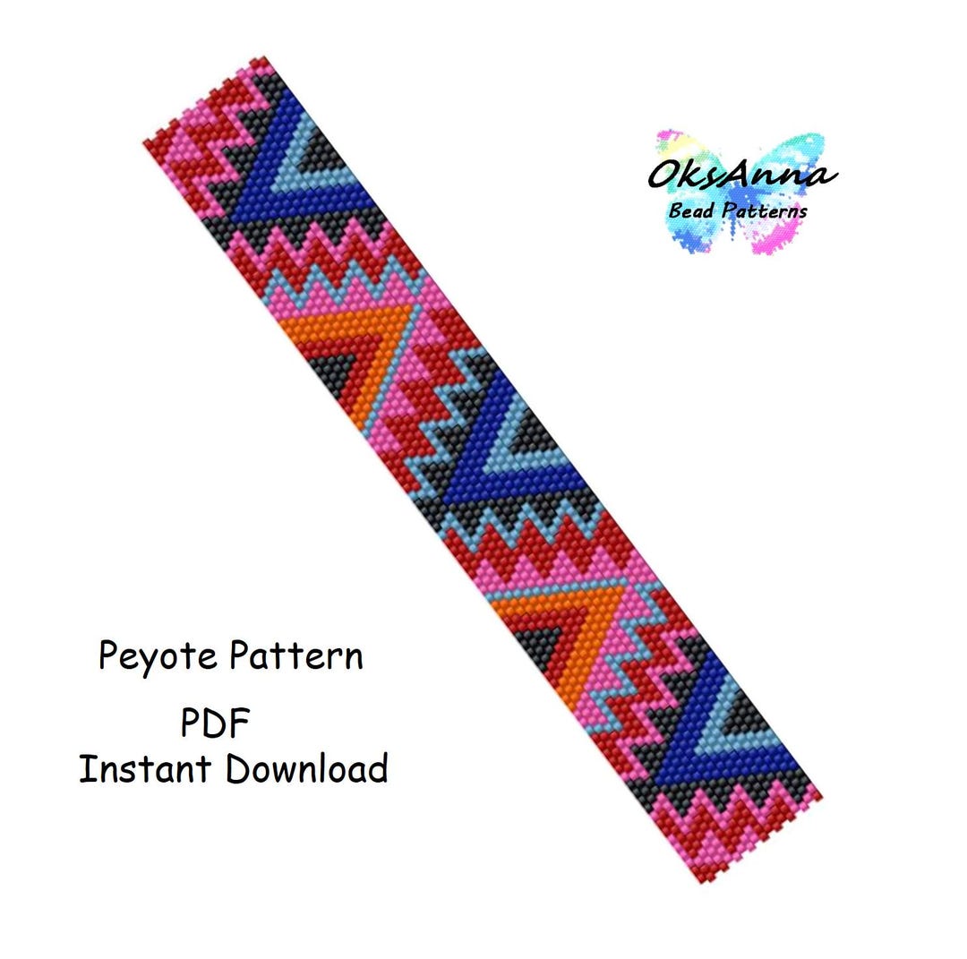 Peyote Bracelet Pattern Peyote Pattern Peyote PDF Design Peyote Stitch ...