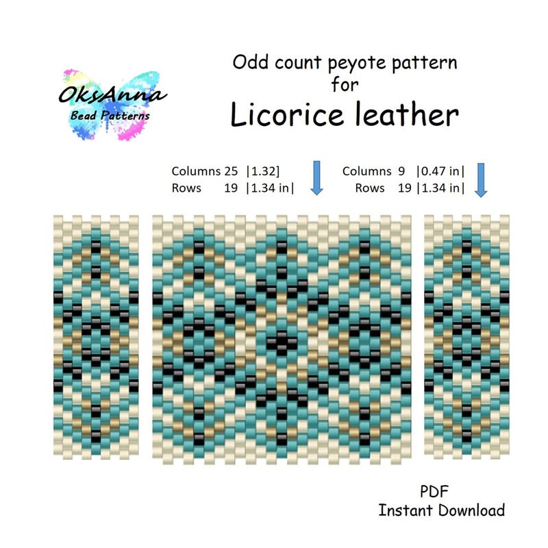 Peyote Beadwork Pattern - Etsy