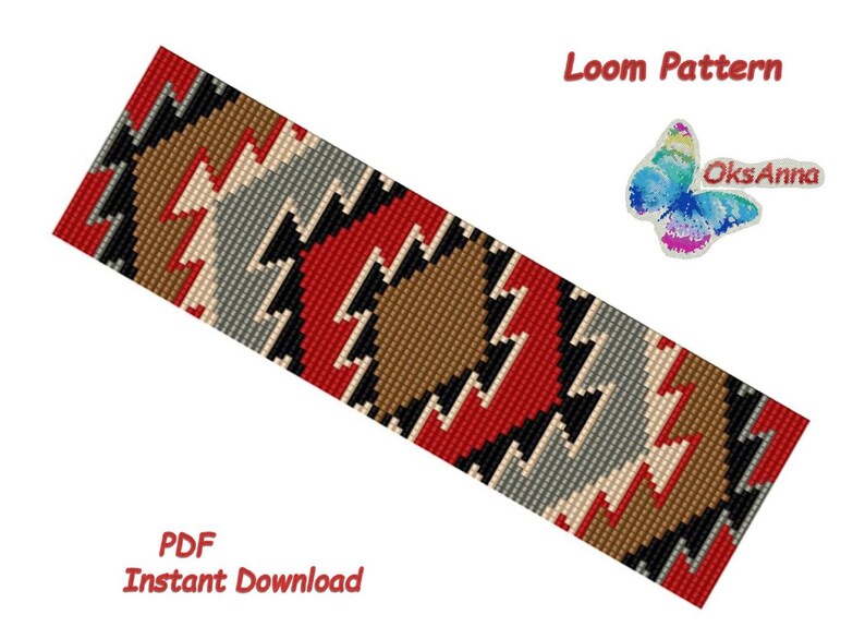 Bracelet Loom Pattern Miyuki Pattern Loom Bracelet Pattern - Etsy