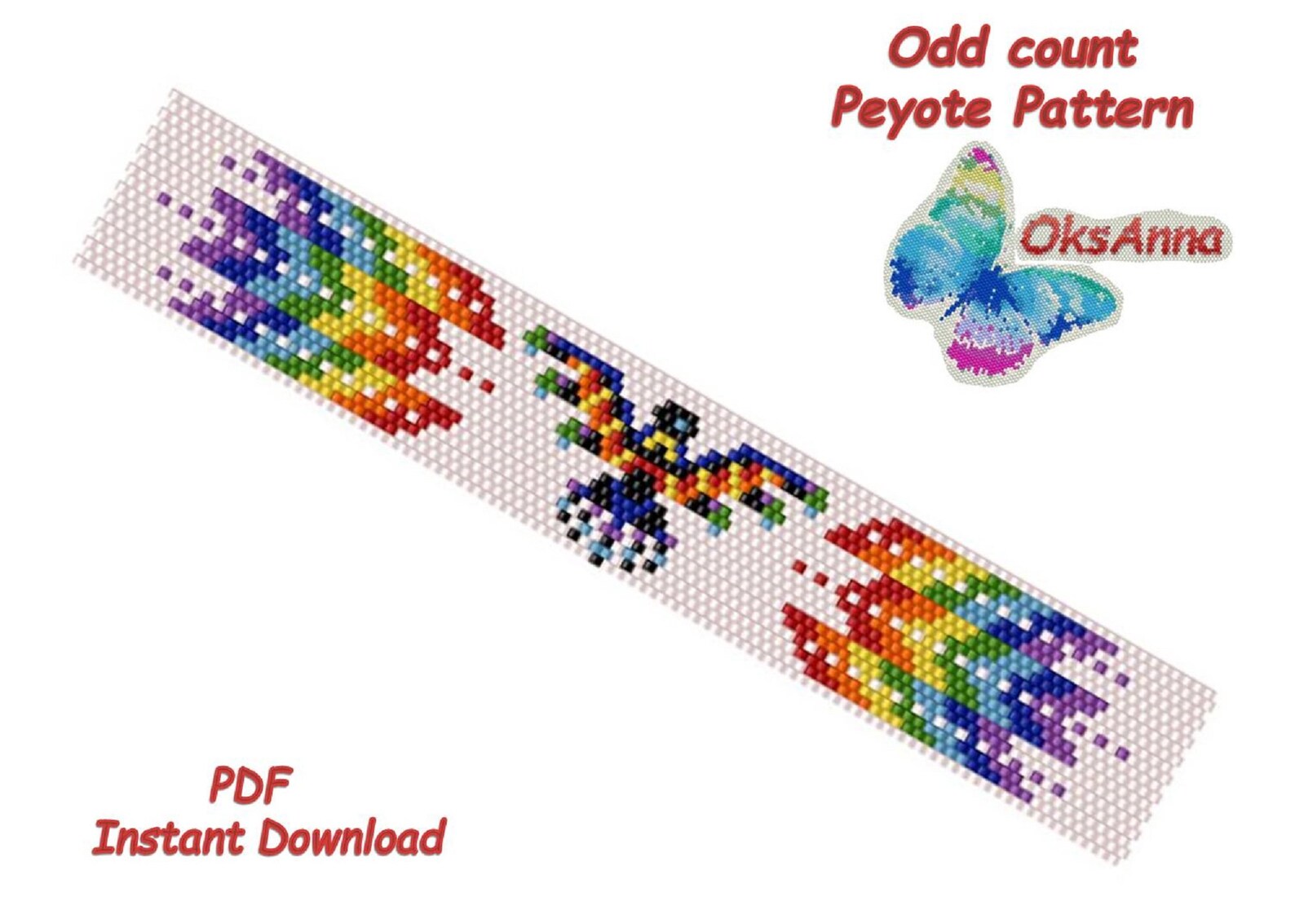 Beaded Bracelet Peyote Pattern Beaded Pattern Miyuki Pattern - Etsy