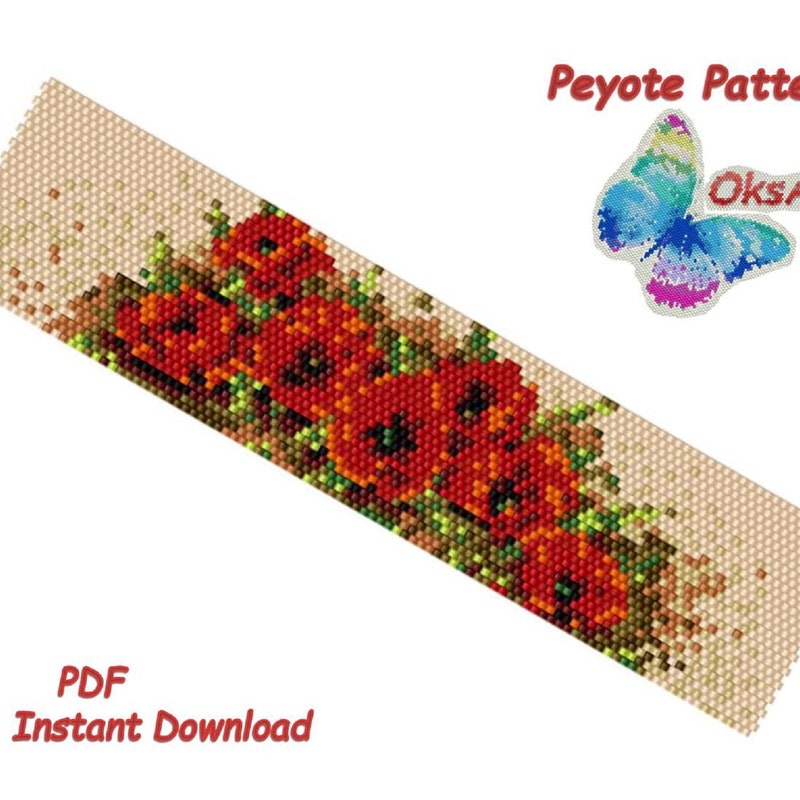Poppy Bead Pattern - Etsy