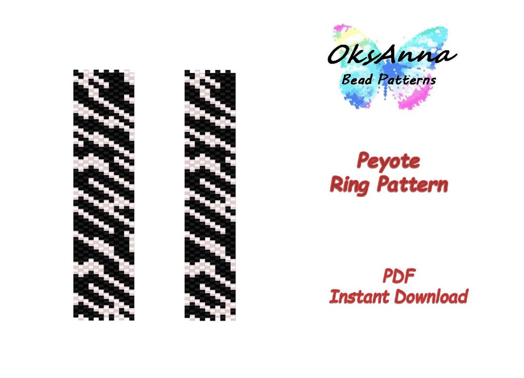 Even Peyote Ring Pattern Peyote Pattern Peyote PDF Design - Etsy