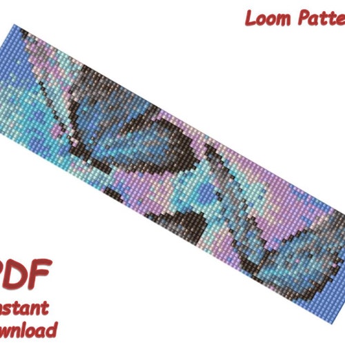 Flower Beading Loom Pattern Floral Seed Bead Bracelet Pattern - Etsy
