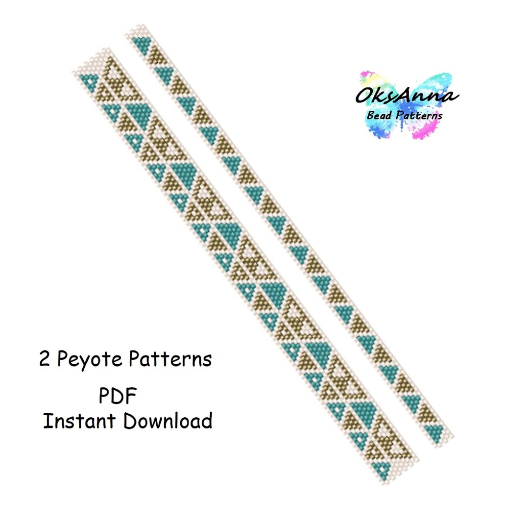 Miyuki Delica Peyote Bracelet Pattern Set (PDF) - Etsy