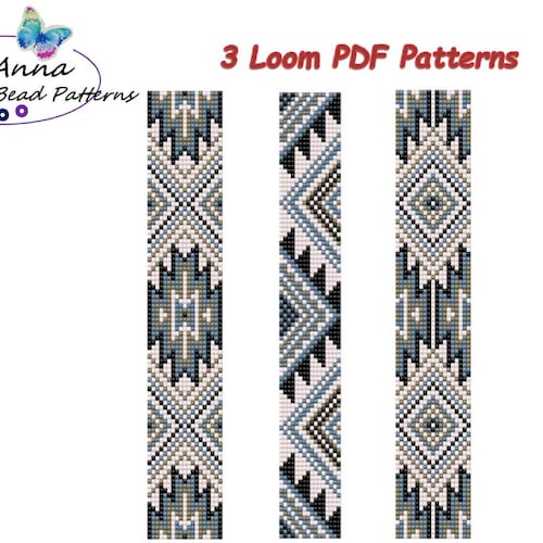 Loom Bracelet Pattern Miyuki Pattern Beading Pattern Beaded - Etsy
