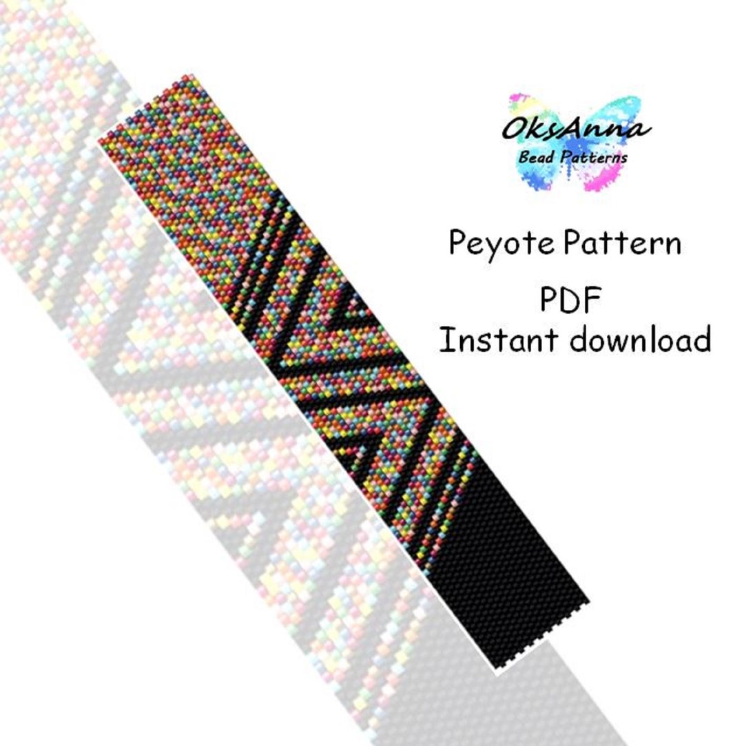 Peyote Bracelet Pattern Peyote Pattern Handmade Jewelry Peyote Stitch ...