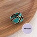 Even Peyote Ring Pattern Peyote Stitch Ring Design Bead Ring Tutorial ...