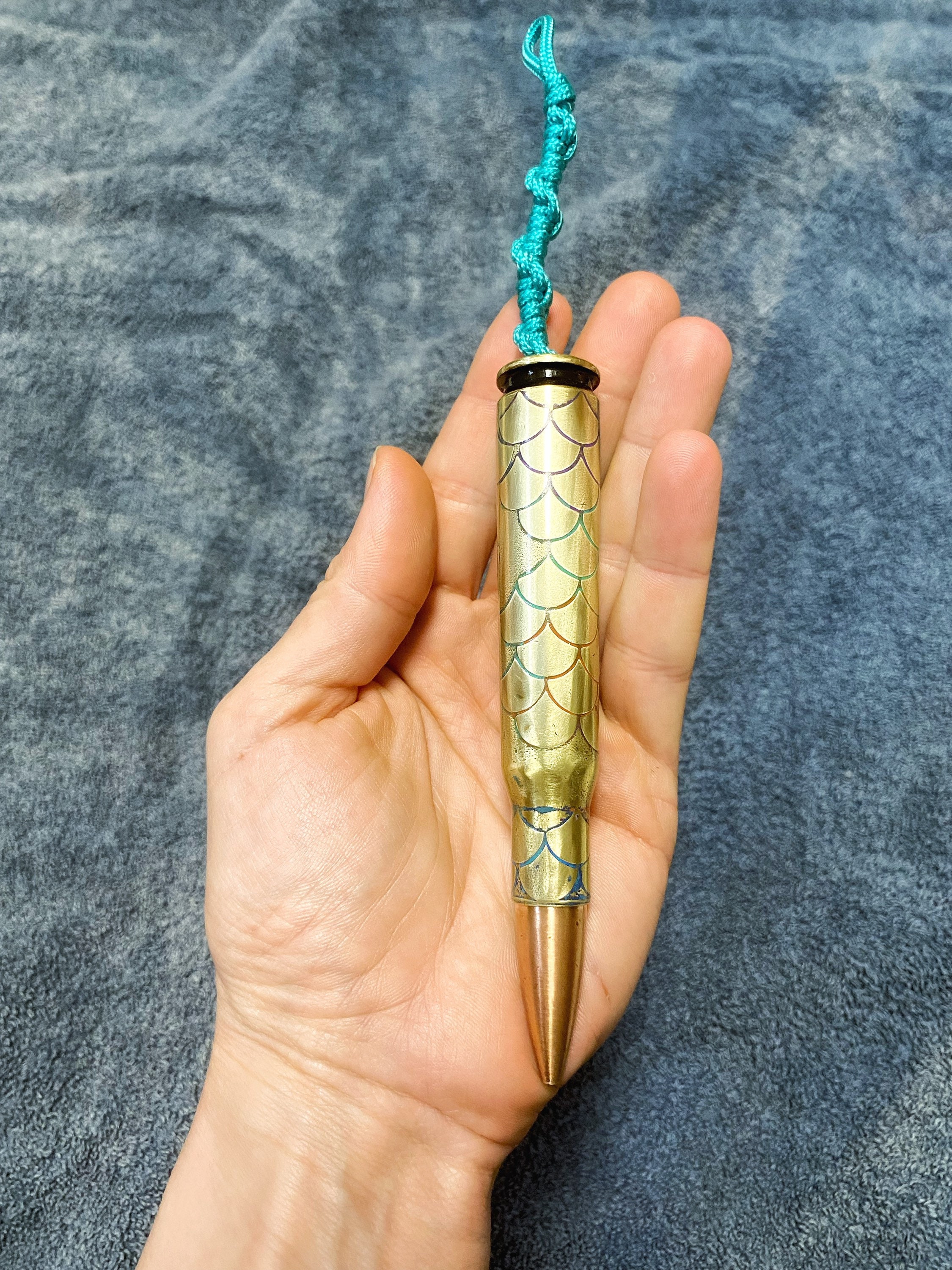 Rainbow Mermaid Scales 50BMG Etching Patinated - Etsy