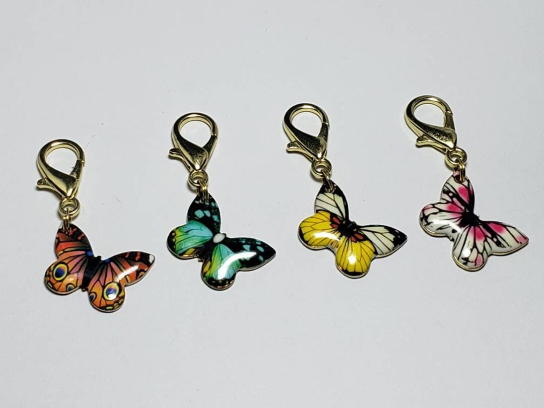 Butterfly Zipper Pull Charms - Etsy