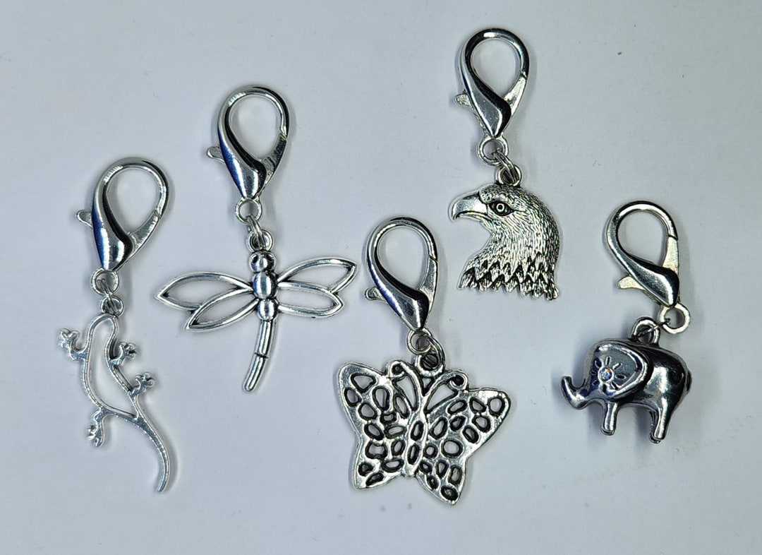 Silver Animal Zipper Pull Charms - Etsy