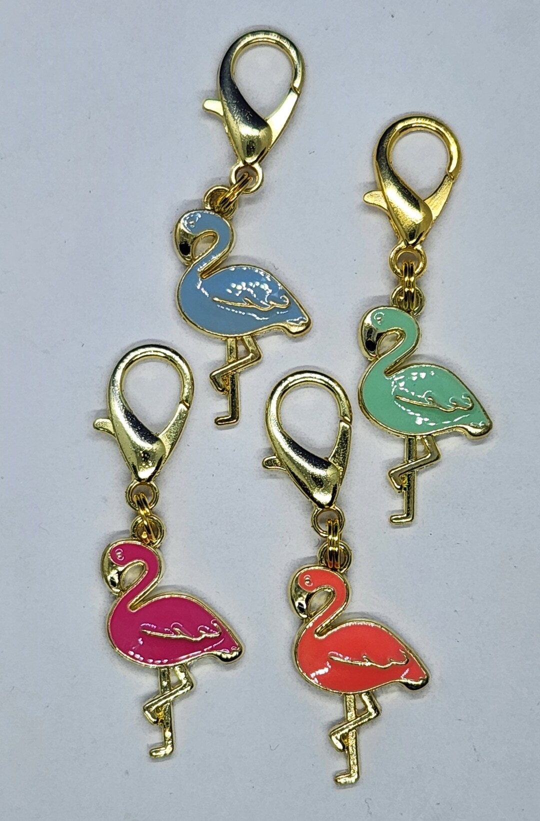 Flamingo Zipper Pull Charms - Etsy