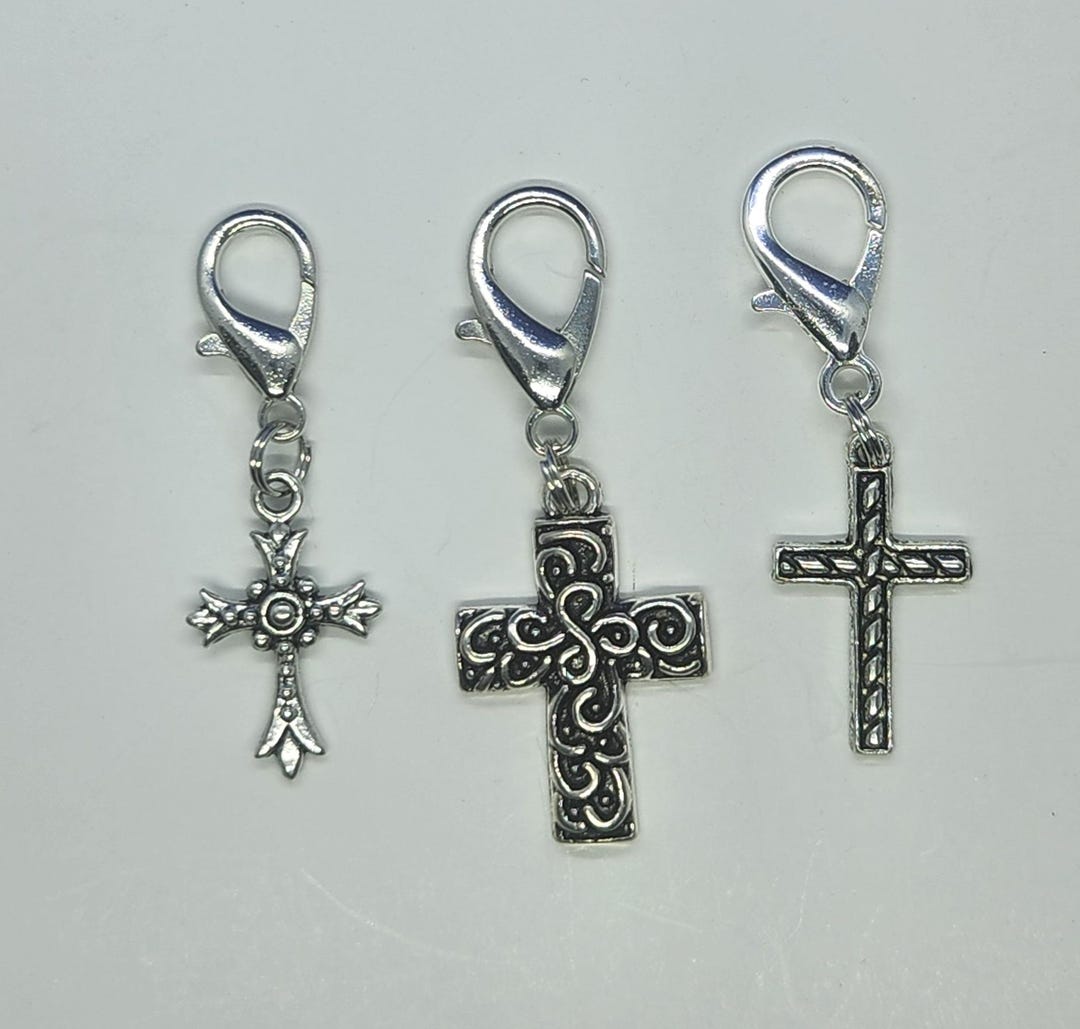 Cross Zipper Pull Charms - Etsy