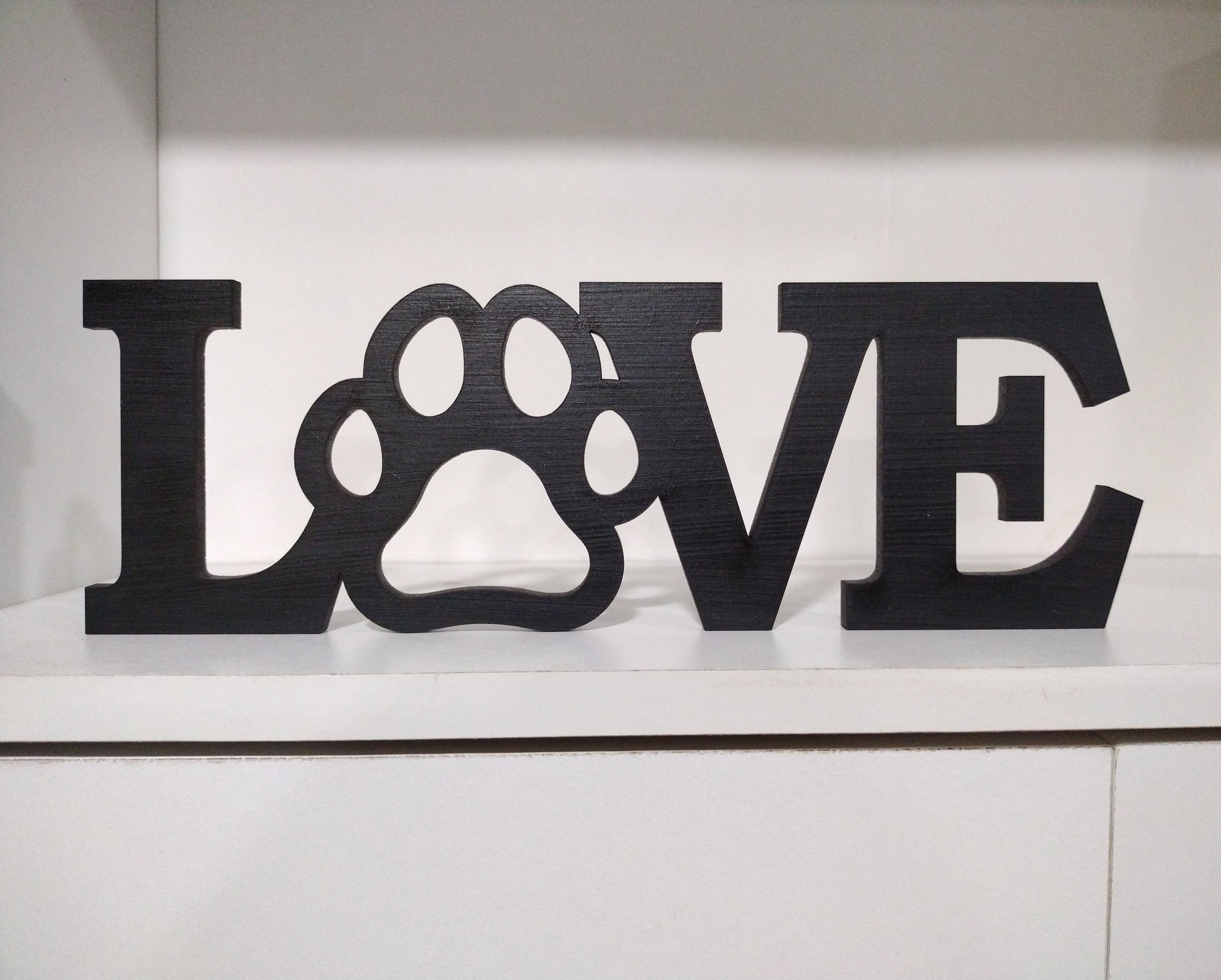 Love Word Cutout Sign Cute Dog Signs Wooden Dog Sign Pet - Etsy