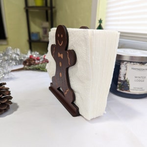 Gingerbread Napkin Holder, Holiday Napkin Holder, Christmas Napkin ...