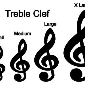 Wooden Music Note Cutouts, Treble Clef, Beamed 8th Note, Slanted Beamed ...