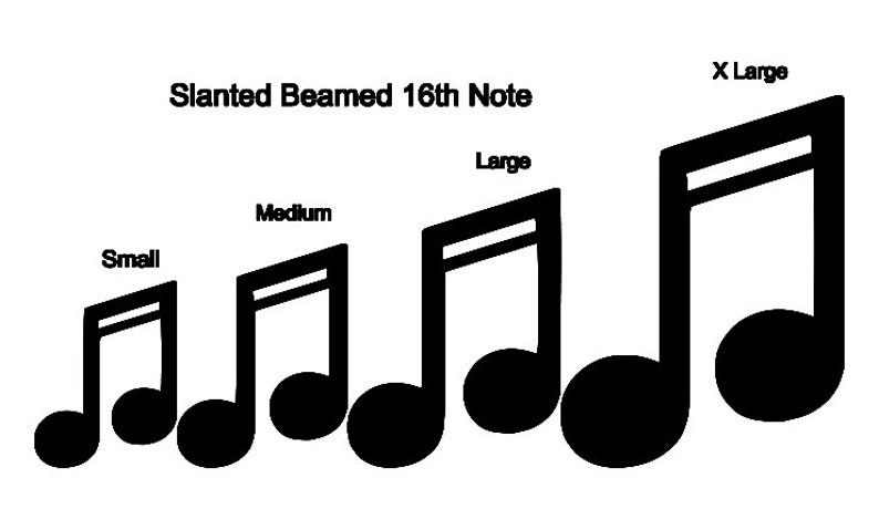 Wooden Music Note Cutouts: Treble Clef, 8th & 16th Notes - Etsy