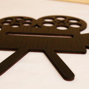 Movie Film Camera Cutout, Wood Film Camera, Drama Class Signs, Theater ...