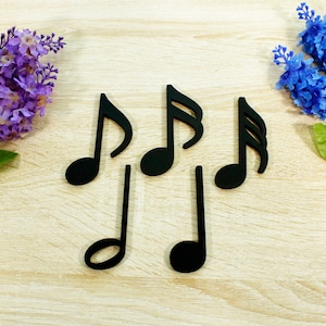 Wooden Music Note Cutouts, 16th Note, 8th Note, Quarter Note, Music ...