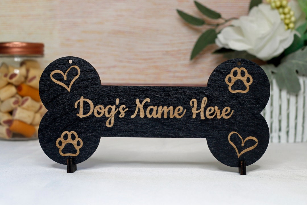 Personalized Engraved Dog Bone Personalized Dog Gifts Wood - Etsy