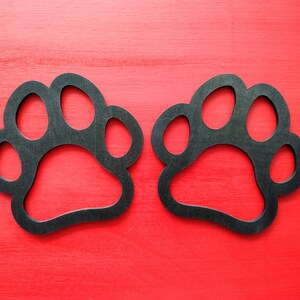 Wood Paw Print Dog Décor, Dog Paw Print Cutout, Dog Room Décor, Pet ...