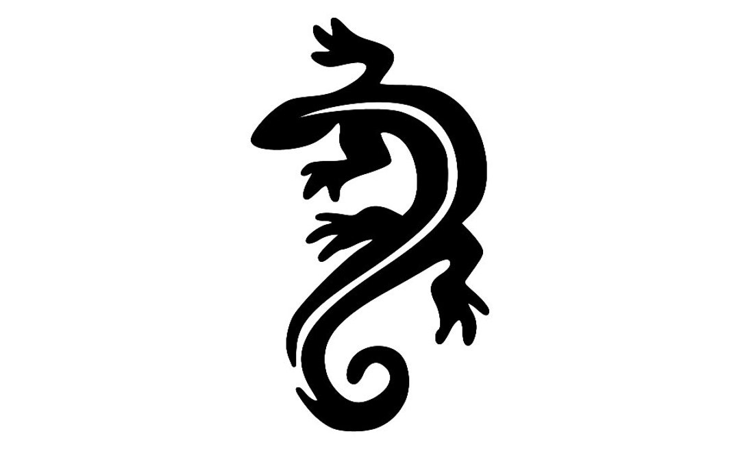 Tribal Lizard Wooden Cutout Tribal Lizard Wall Art - Etsy