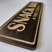 Snack Bar Wooden Engraved Sign Treat Yourself Kitchen Decor Snack Signs ...