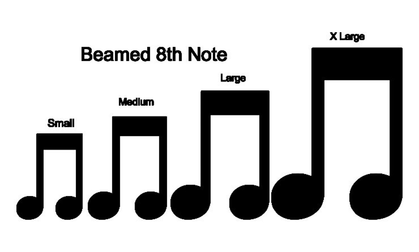 Wooden Music Note Cutouts: Treble Clef, 8th & 16th Notes - Etsy