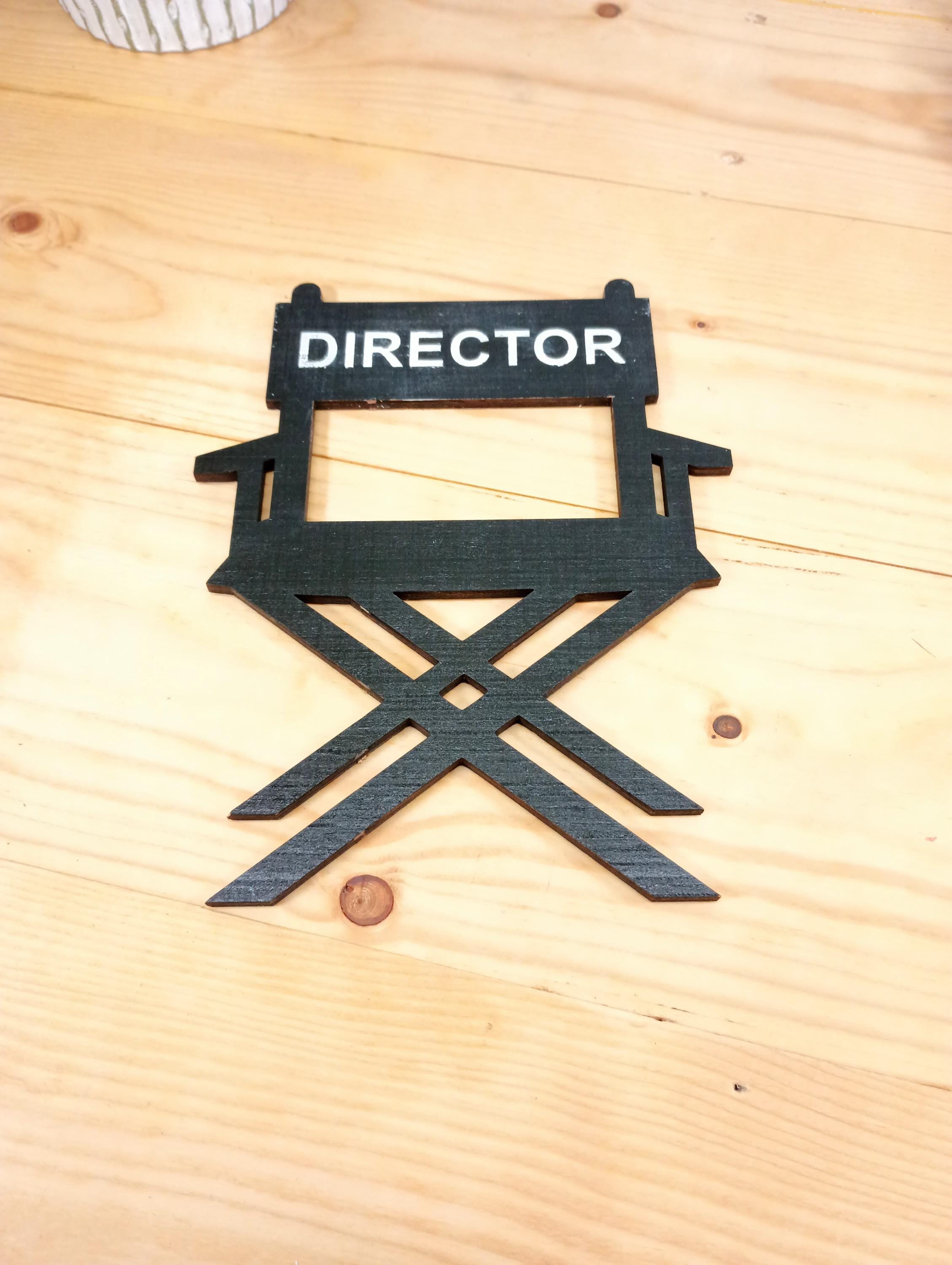 Wooden Movie Directors Chair, Movie Set Décor, Film Directors Chair ...