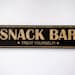 Snack Bar Wooden Engraved Sign Treat Yourself Kitchen Decor Snack Signs ...
