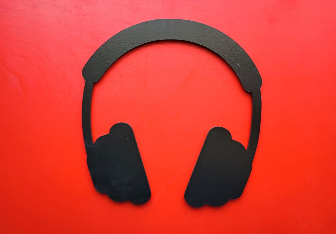 Wooden Headphones Cutout: Music Wall Art, Dorm Room Decor - Etsy
