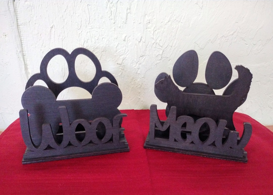 Dog or Cat Mail Holder: Wooden Pet Office Decor - Etsy