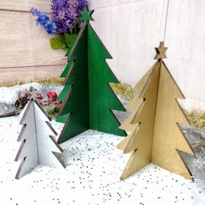 3D Christmas Tree, Standing Christmas Tree, Christmas Tree Décor ...