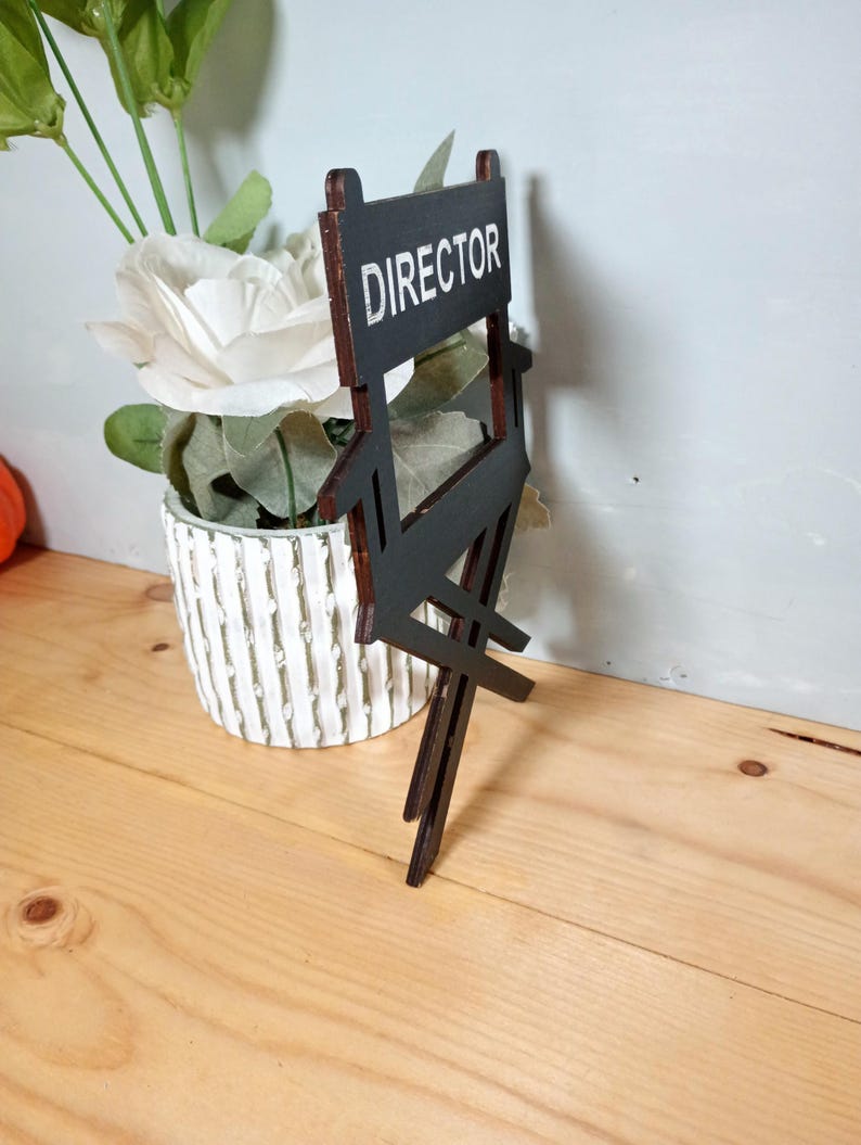 Wooden Movie Directors Chair, Movie Set Décor, Film Directors Chair ...