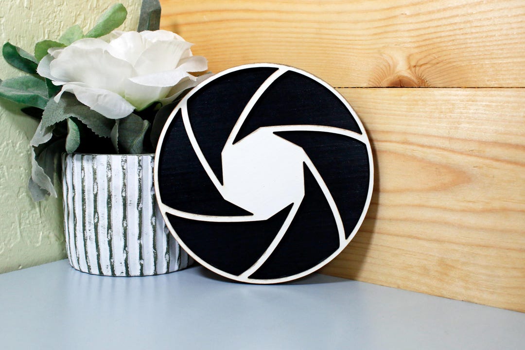 Camera Aperture Sign, Wood Aperture Sign, Photography Décor, Camera ...