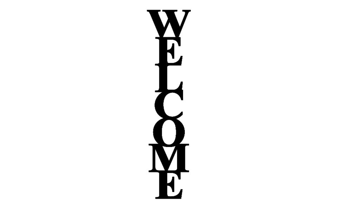 Welcome Word Cutout Welcome Sign Wall Décor Wooden Wall - Etsy