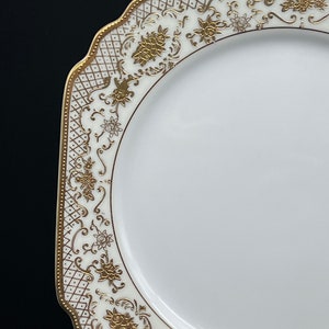 Gold Gilded Square Dessert Plates Salad Plates Beautiful 7.5 Gold Coast ...