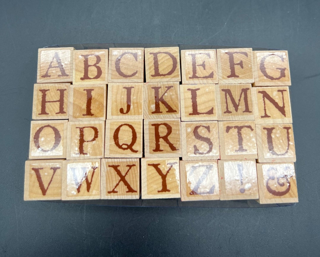 Alphabet Letters Rubber Stamps Legacy Hero Arts - Etsy